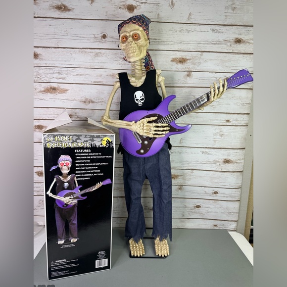 Spirit | Holiday | 3 Spirit Halloween Animated Skeleton Playing Guitar ...